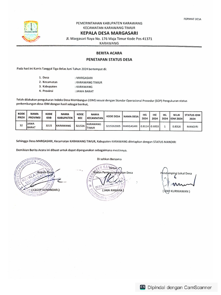 Ba Idm 2024 Margasari | PDF