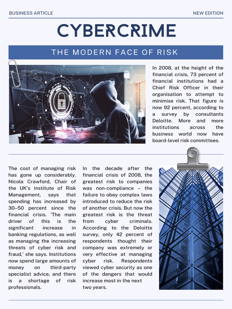 The Modern Face of Risk | PDF | Computer Security | Security