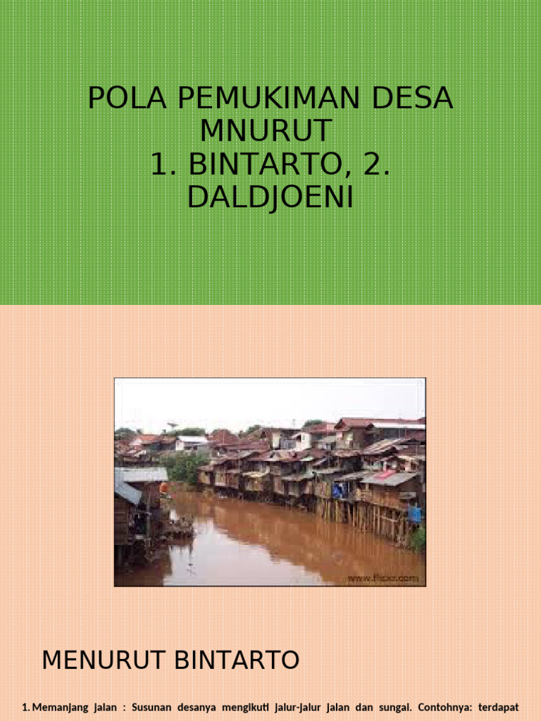 Pola Pemukiman Desa | PDF | Perjalanan