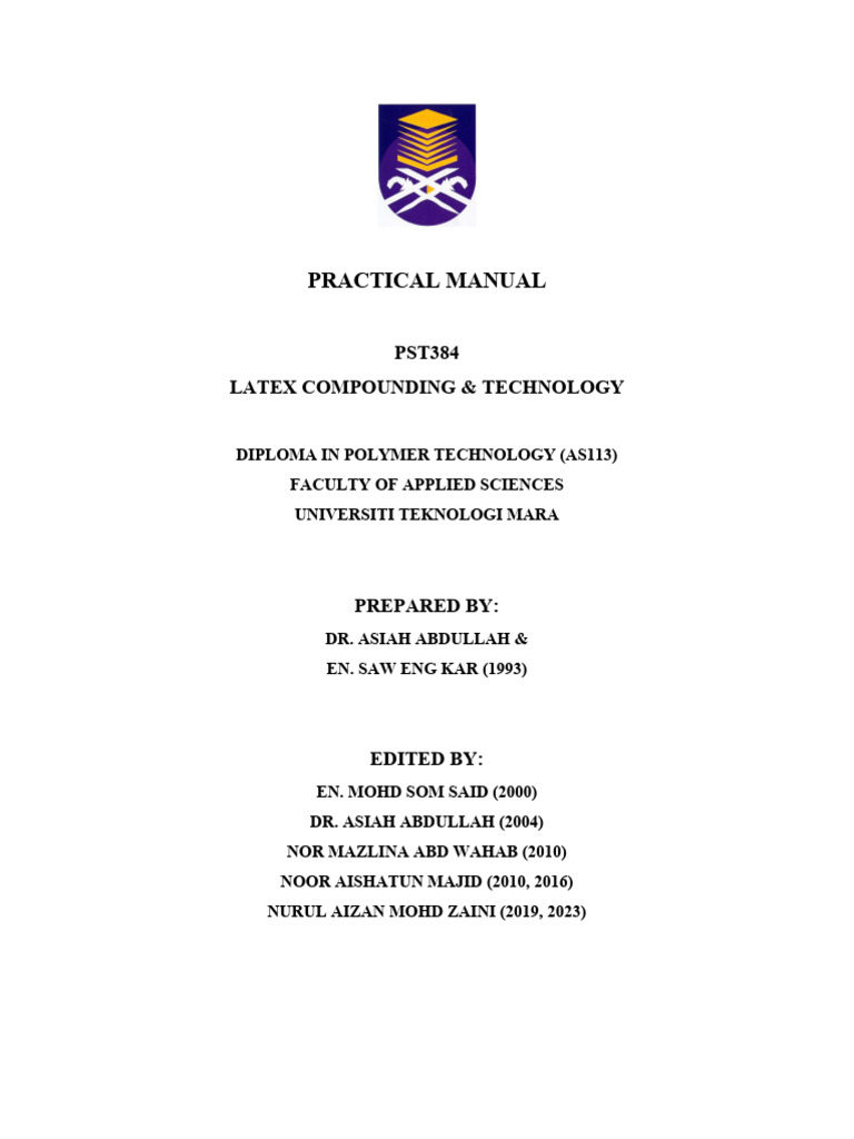 Practical Manual | PDF | Plaster | Emulsion