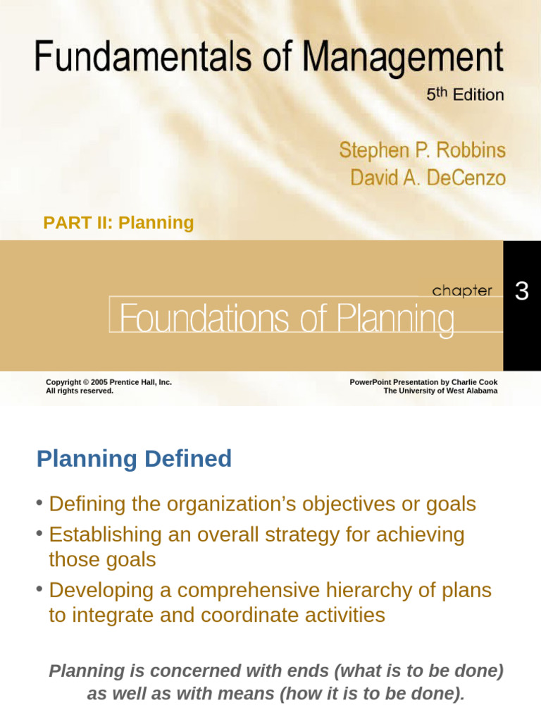 ch-03-planning | PDF | Swot Analysis | Goal