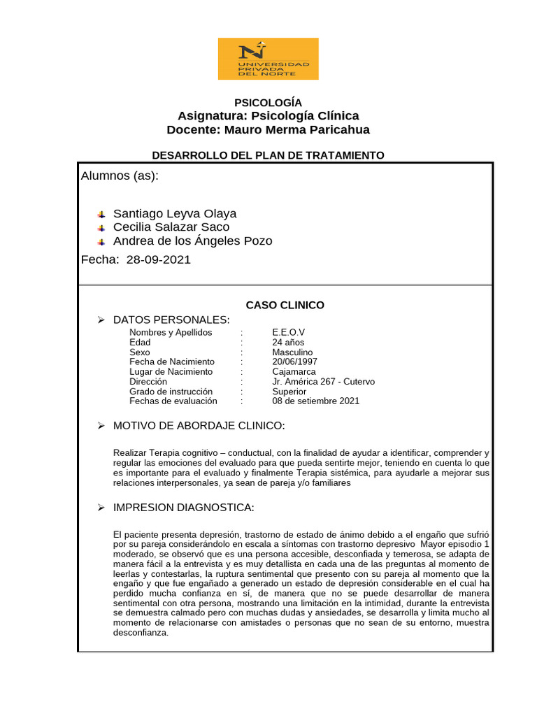 Plan de Tratamiento Sem7 | PDF