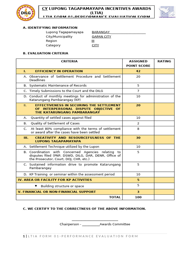 Annex-A_LTIA-FORM-1 | PDF | Mediation | Judiciaries
