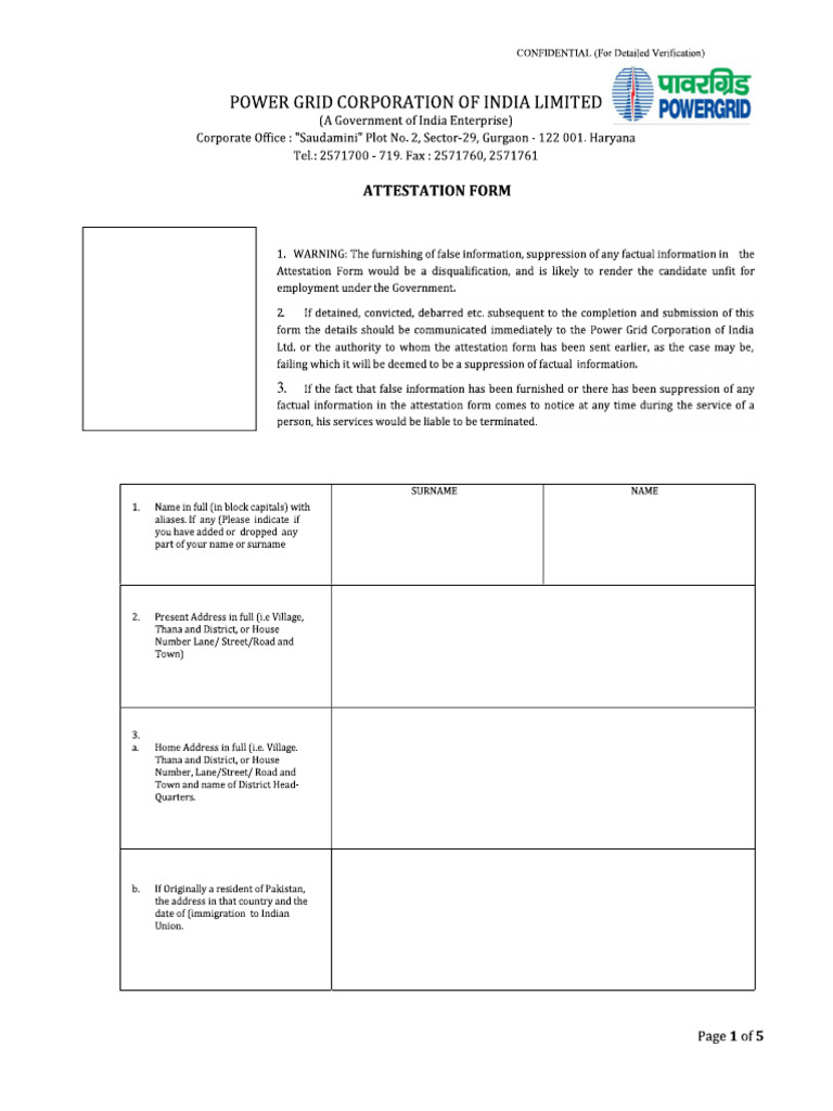 Character Certificate and Declarations Form | PDF | Private Law