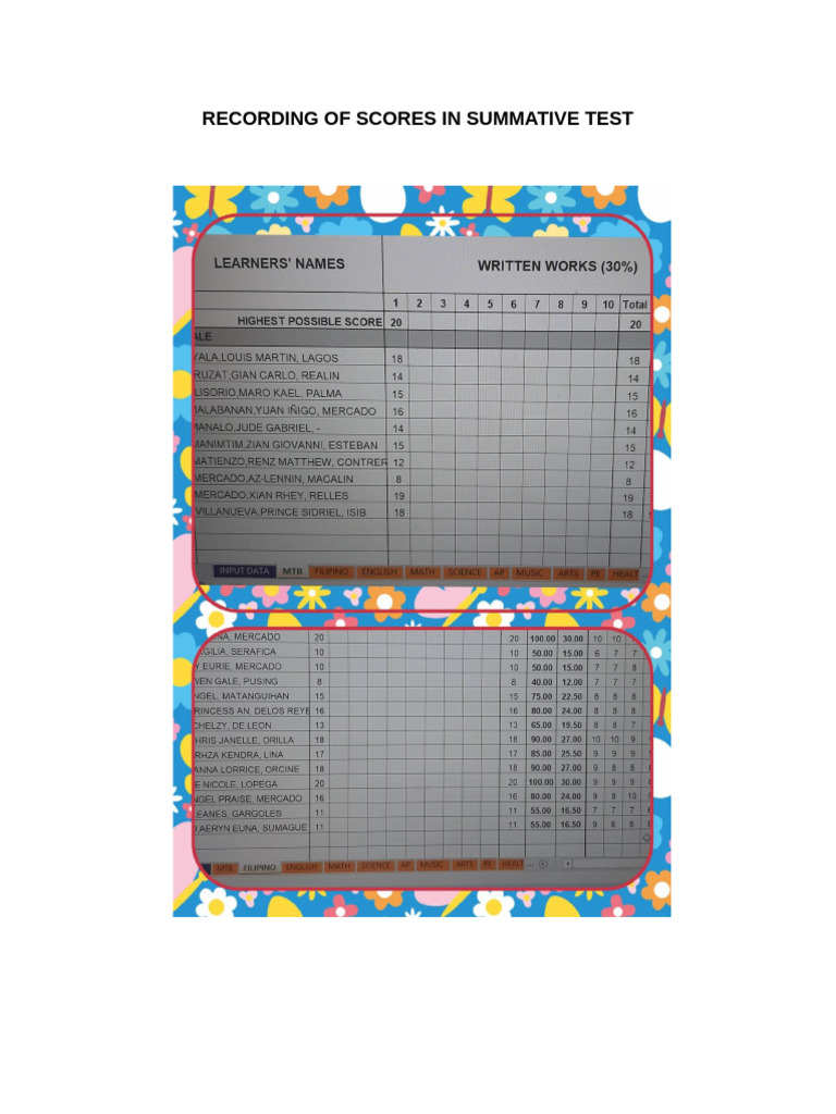 Pic - Recording of Score | PDF