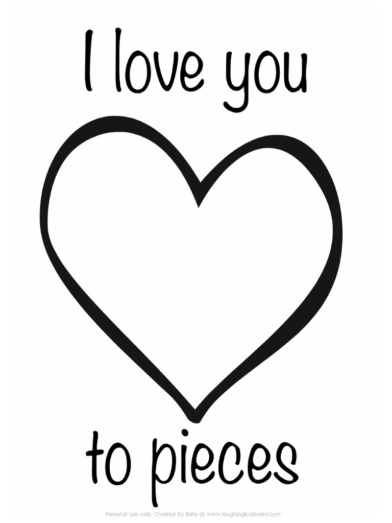 I Love You To Pieces Printable | PDF