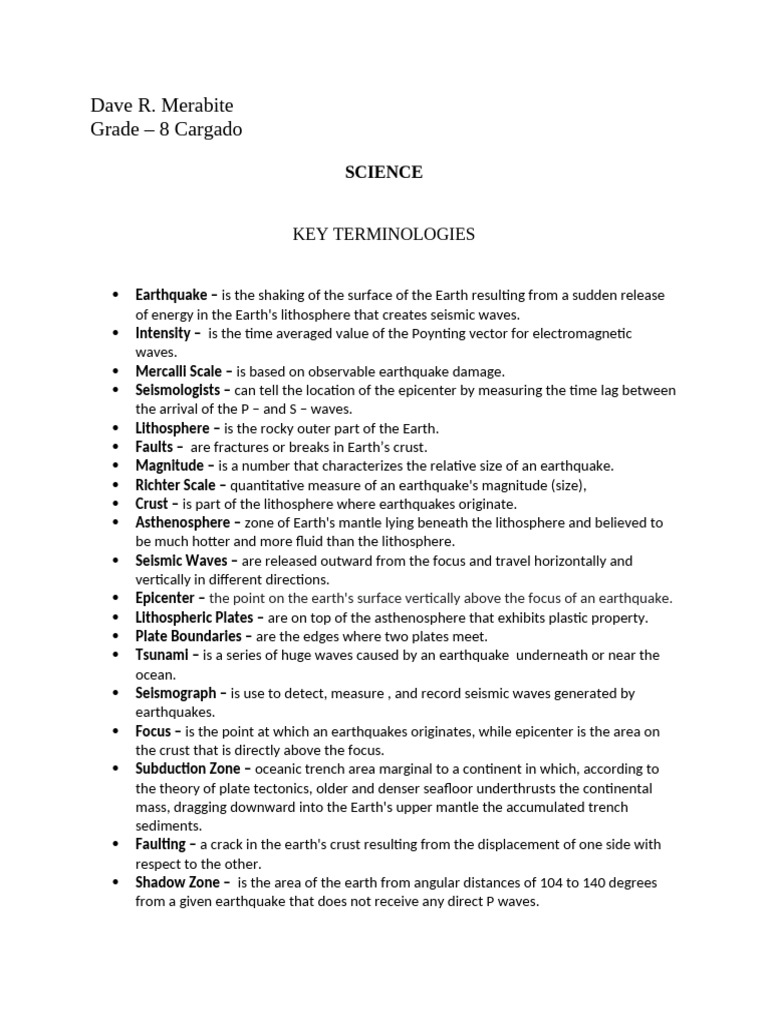 SCIENCE | PDF | Earthquakes | Solar System