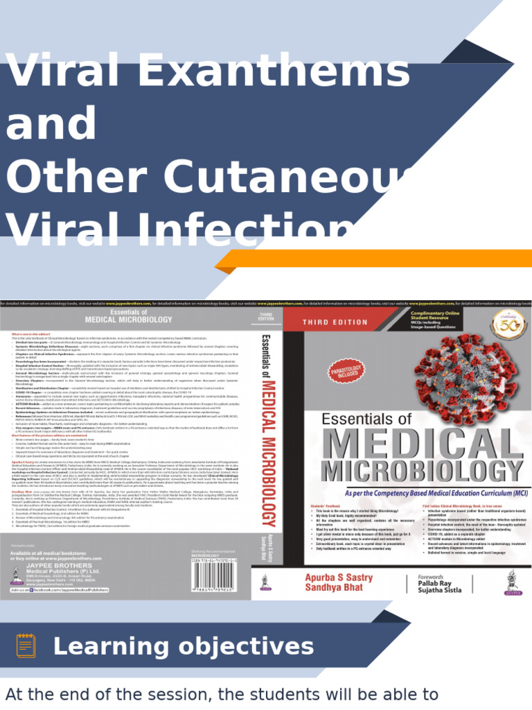 Chapter 56 - Viral Exanthems and Other Cutaneous Viral Infections-1 ...