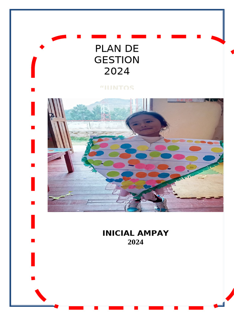 Plan de Gestión 2024 IE 724 Ampay | PDF | Educación de la primera ...
