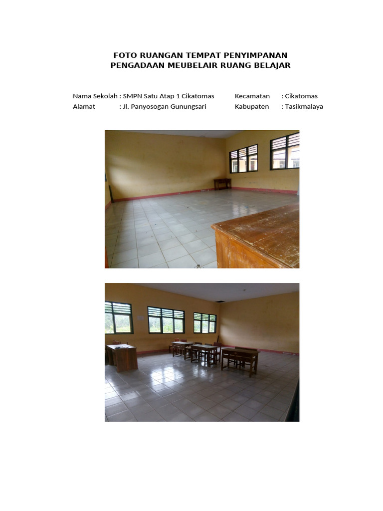 Lampiran Ruangan Tempat Penyimpanan | PDF