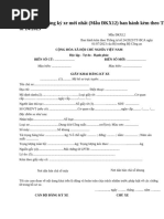 01.8. 2022 - BM Dang Ky Dich Vu VETC (Dung Cho To Chuc) - Final | PDF