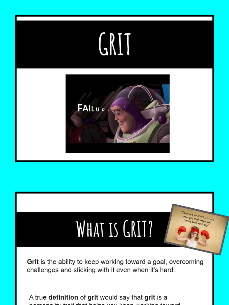 Grit Lesson Presentation | PDF | Self-Improvement