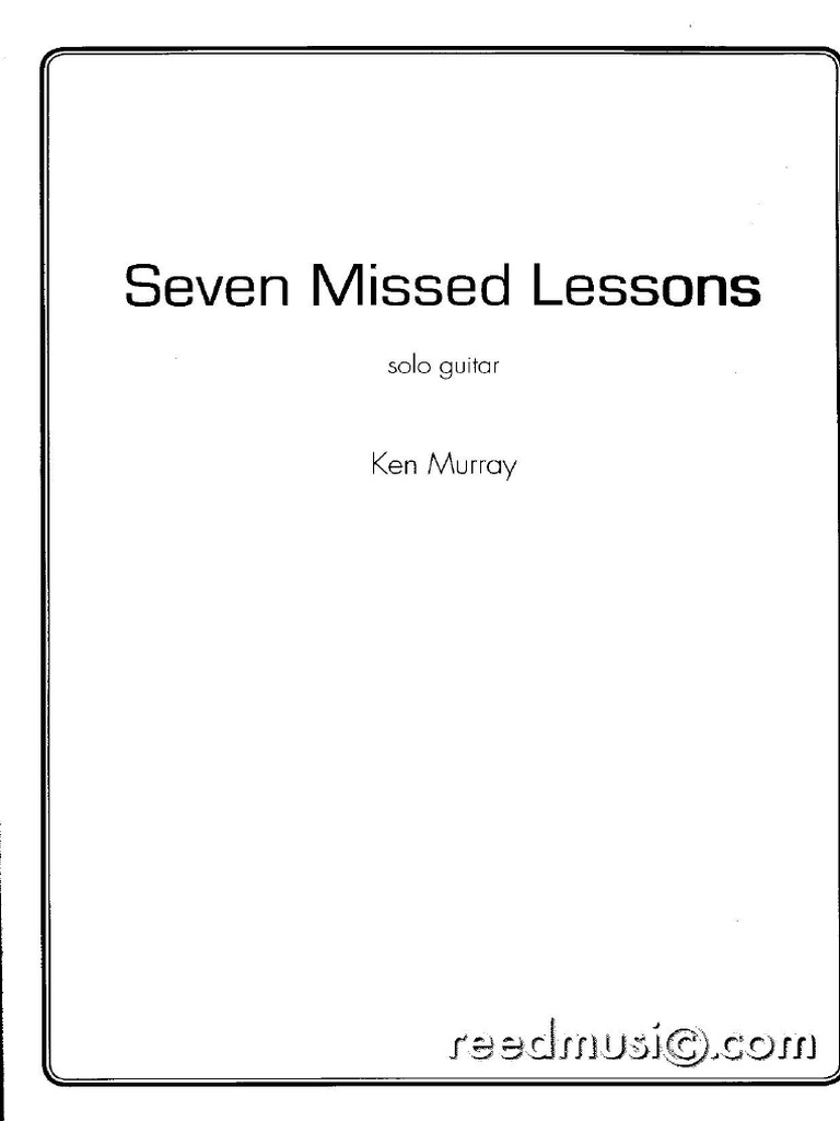 Seven Missed Lessons - Ken Murray | PDF