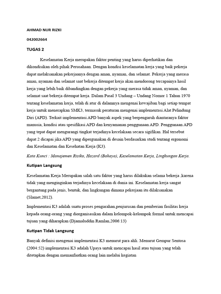 Ahmad Nur Rizki (Tugas 2) | PDF