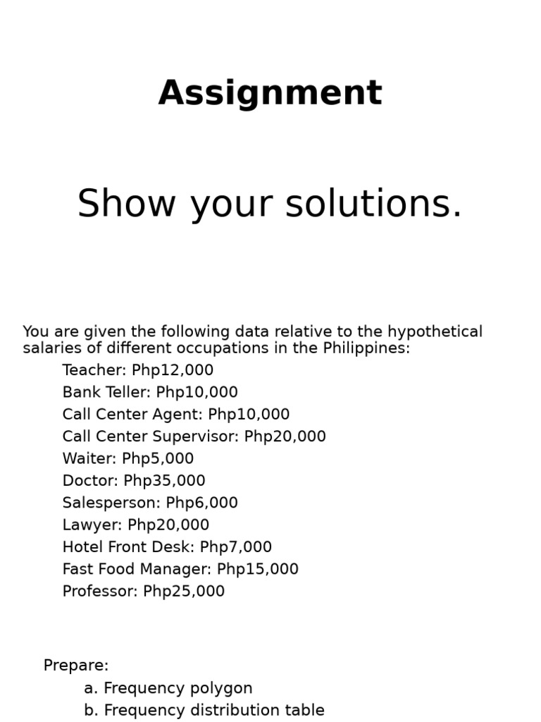 Assignment - Statistics | PDF