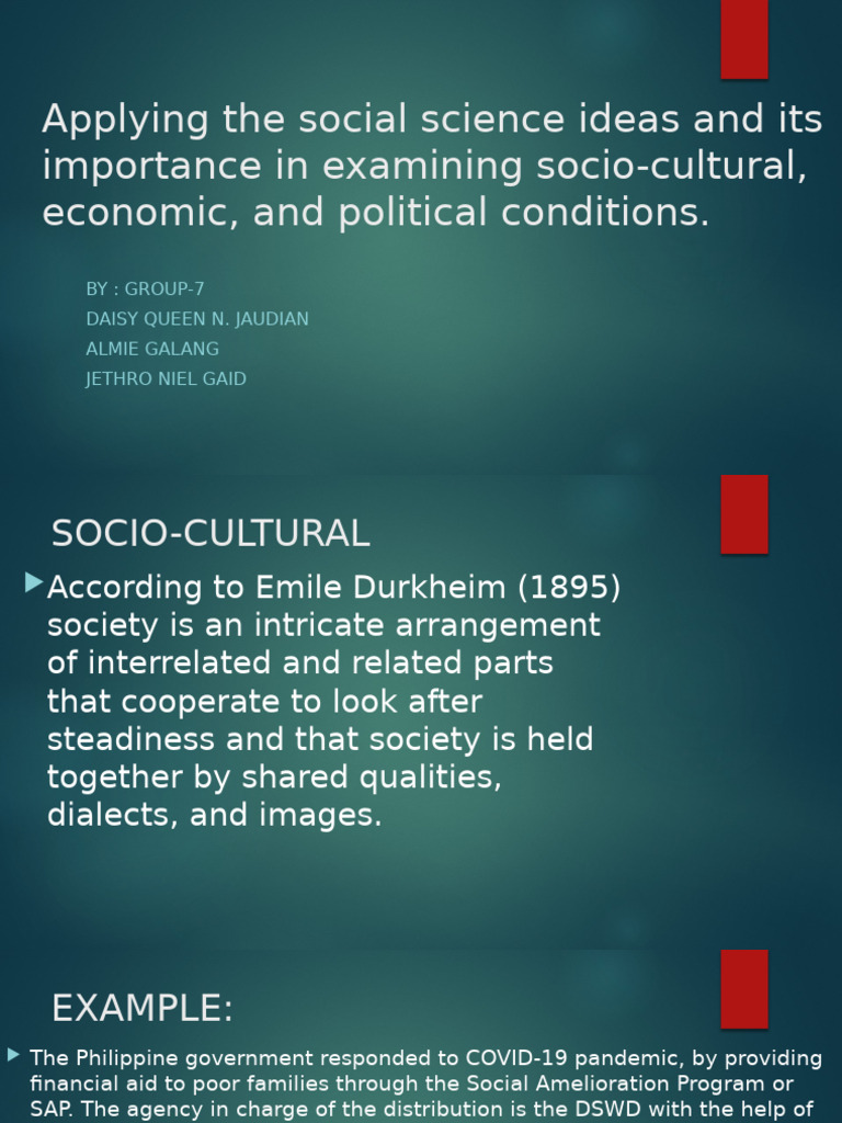 Applying the Social Science Ideas and Its Importance | PDF | Economies