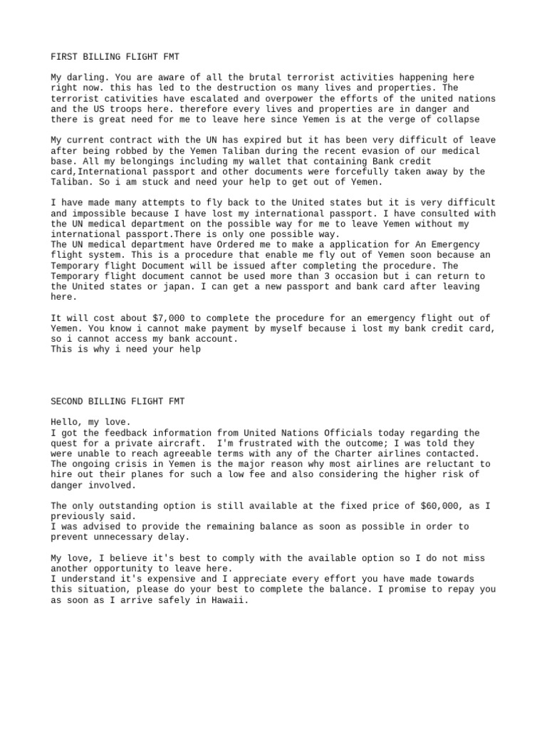 FLIGHT BILLING FMT | PDF