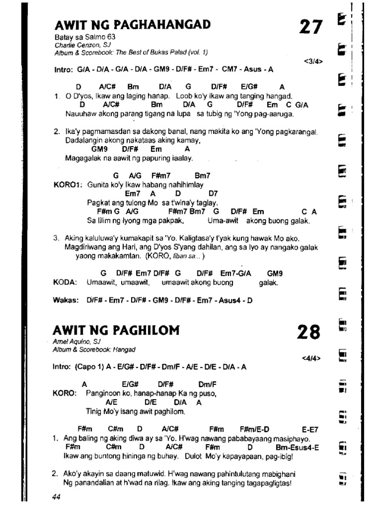 Awit NG Paghahangad | PDF