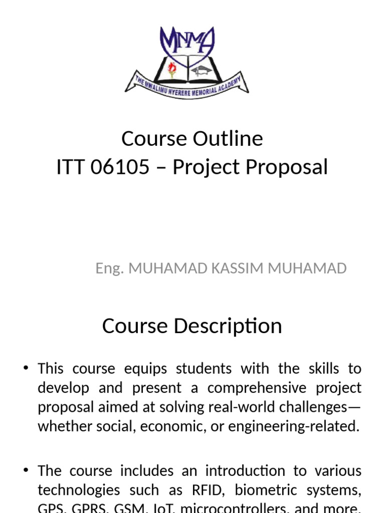 ITT 06105 Project Proposal Course Outline | PDF | Art