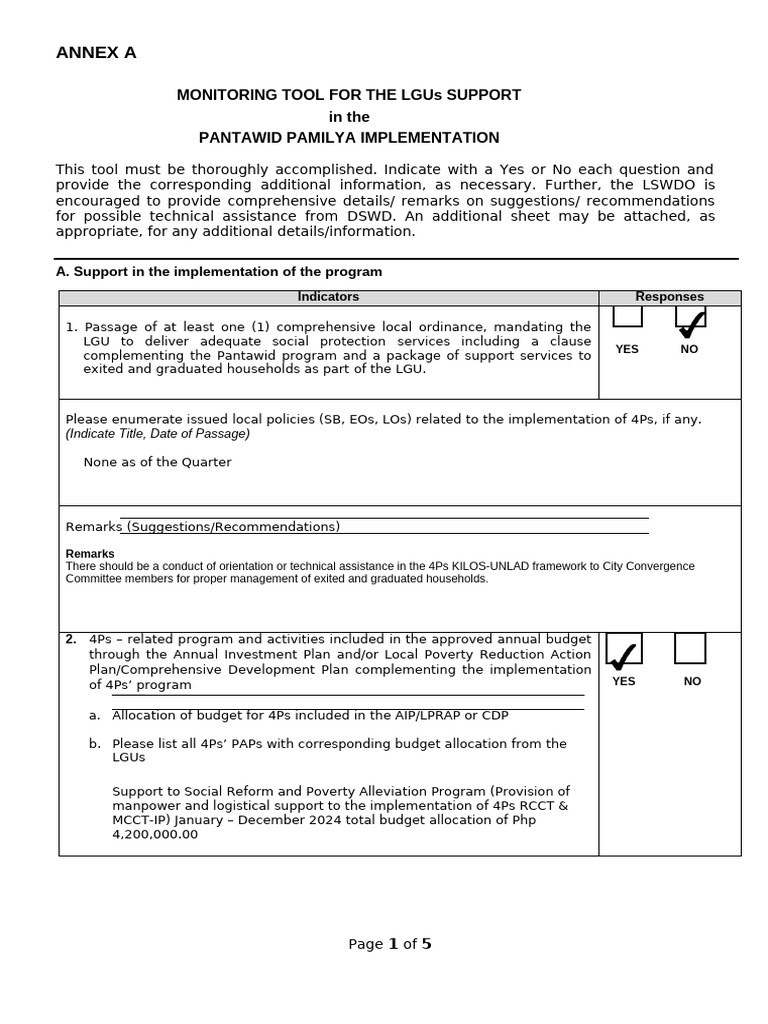 Pantawid-Monitoring-Tool (3rd Quarter 2024) | PDF | Poverty Reduction ...