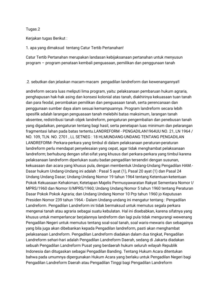 Tugas.2 ADMINISTRASI PERTANAHAN | PDF