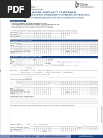Motor Insurance Claim Form and Discharge Voucher | PDF