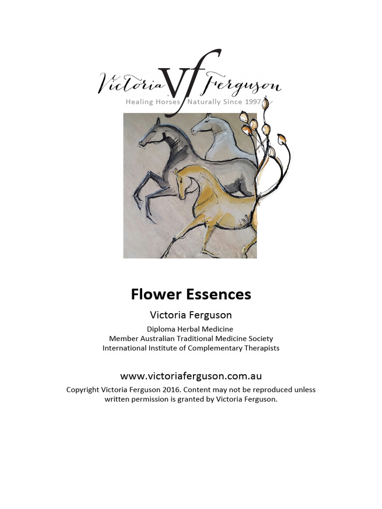 Flower Essences Autor Victoria Ferguson | PDF | Bach Flower Remedies ...