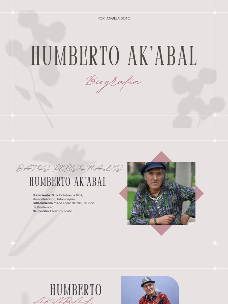 Biografía de Humberto Ak'abal | PDF