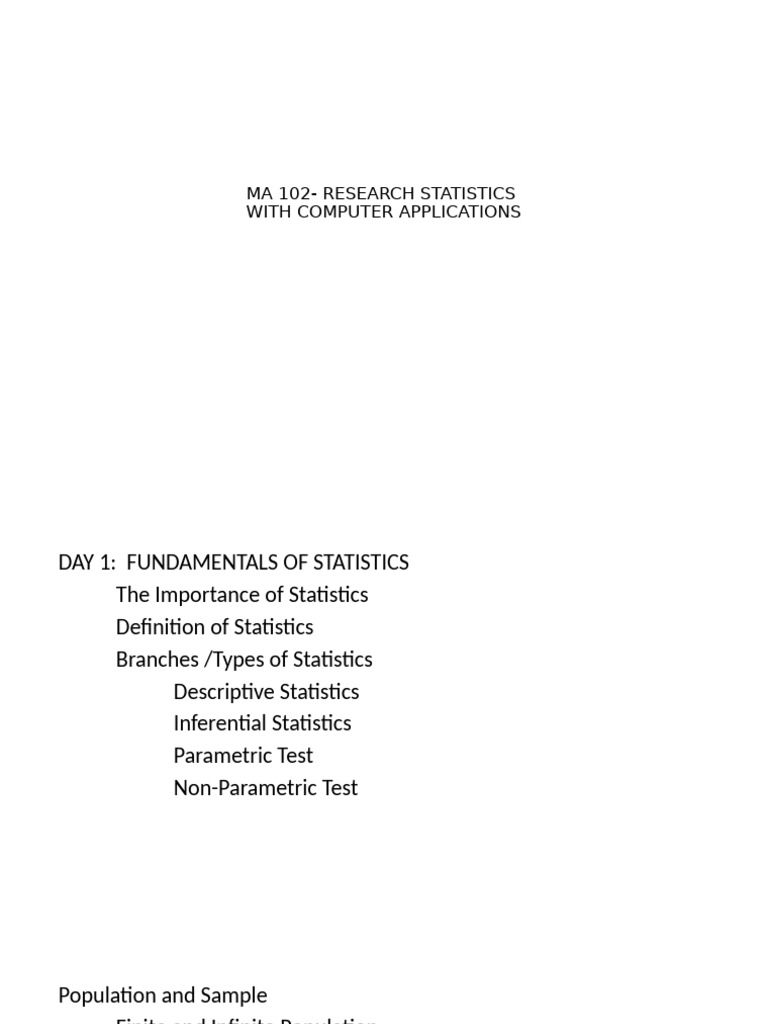 Ma 102 Stat | PDF