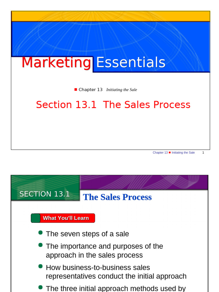 Chapter 13 Section 13.1 | PDF | Sales | Merchandising