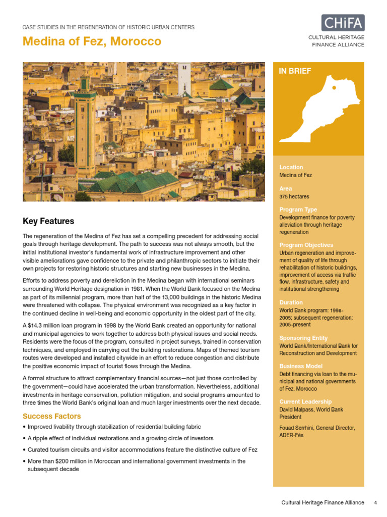Fez Case Study | PDF | Morocco | Infrastructure