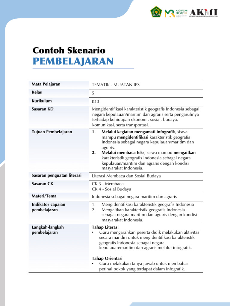 Literasi Membaca - Sosial Budaya - CK 3 - 4 - IPS | PDF | Perjalanan | Seni & Disiplin Bahasa