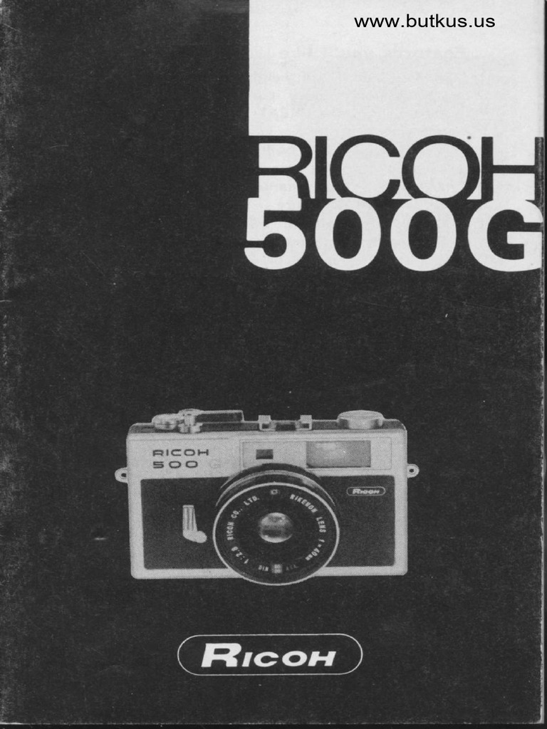 Ricoh 500G | PDF | Flash (Photography) | Camera