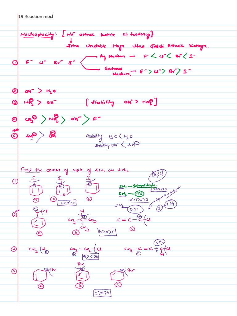 19.reaction Mech | PDF