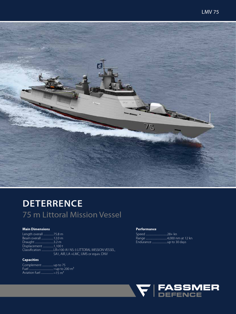 Proposal Opv 90M Multirole Offshore Patrol Vessel | PDF | Watercraft ...