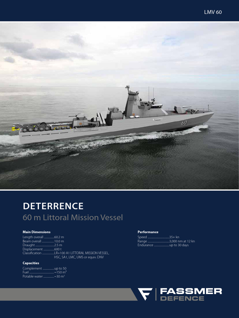 Proposal LMS 70M Inshore Patrol Vessel | PDF | Ships | Watercraft