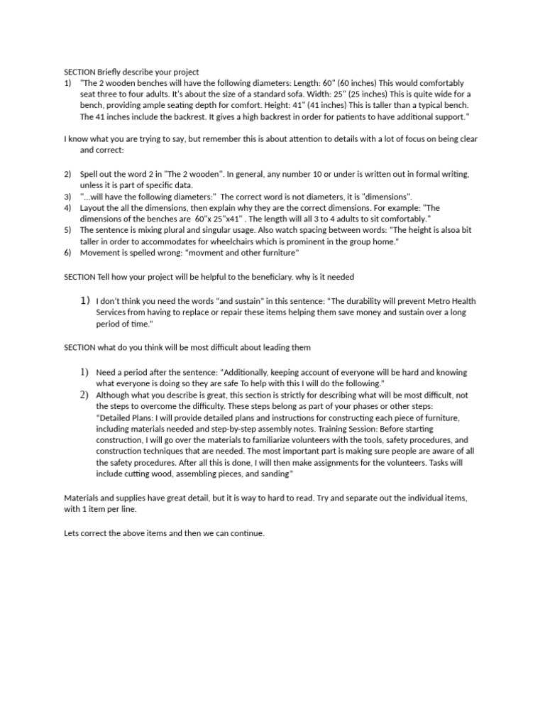 Feedback From MR Vanyo | PDF | Art