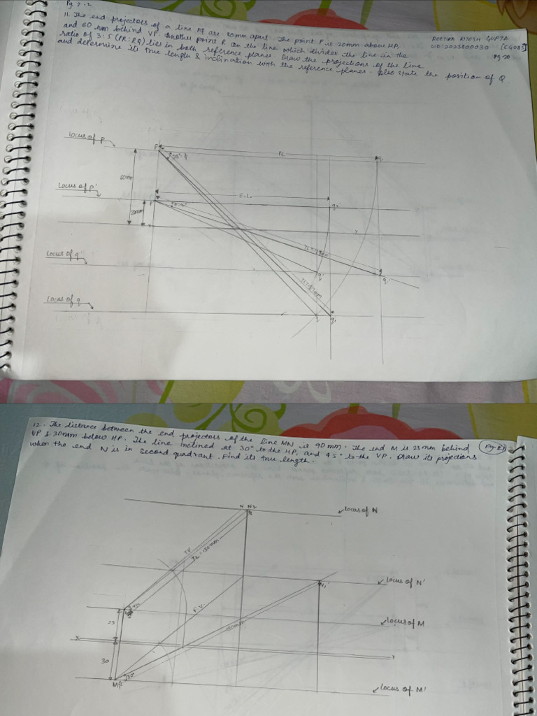 F2 Projection of Lines | PDF