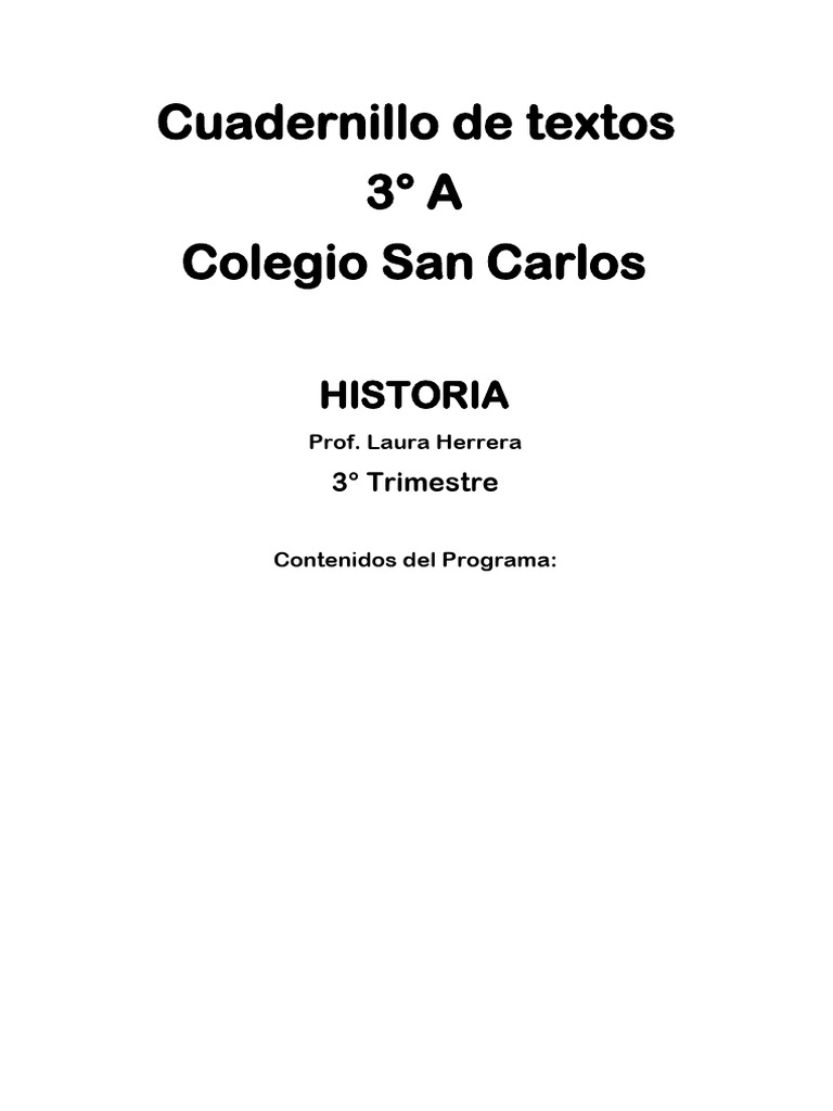 CSC 3a 3t Cuadernillodetextos | PDF