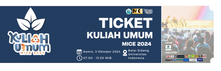 E-Ticket Kulum MICE 2024 | PDF