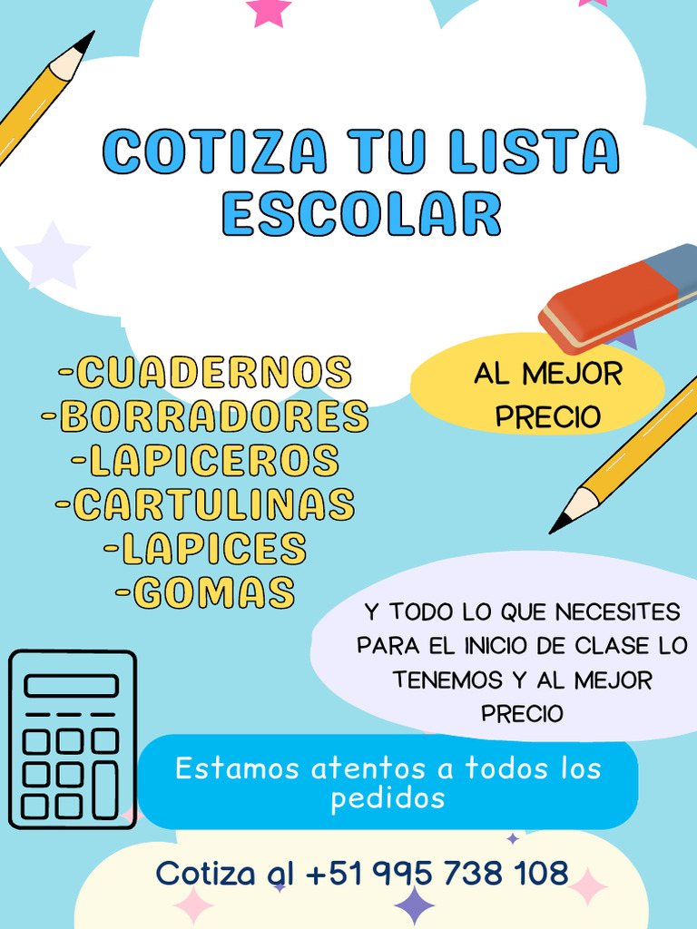 Cotiza Tus Utiles | PDF | Cocina, comidas y vino