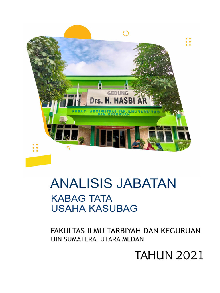 Analisis Jabatan Kabag Tata Usaha Dan Kasubbag Fitk Uin Su-Dikonversi ...