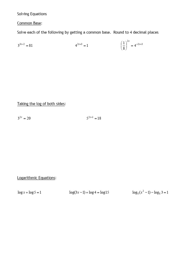 08 Solving Equations Pdf