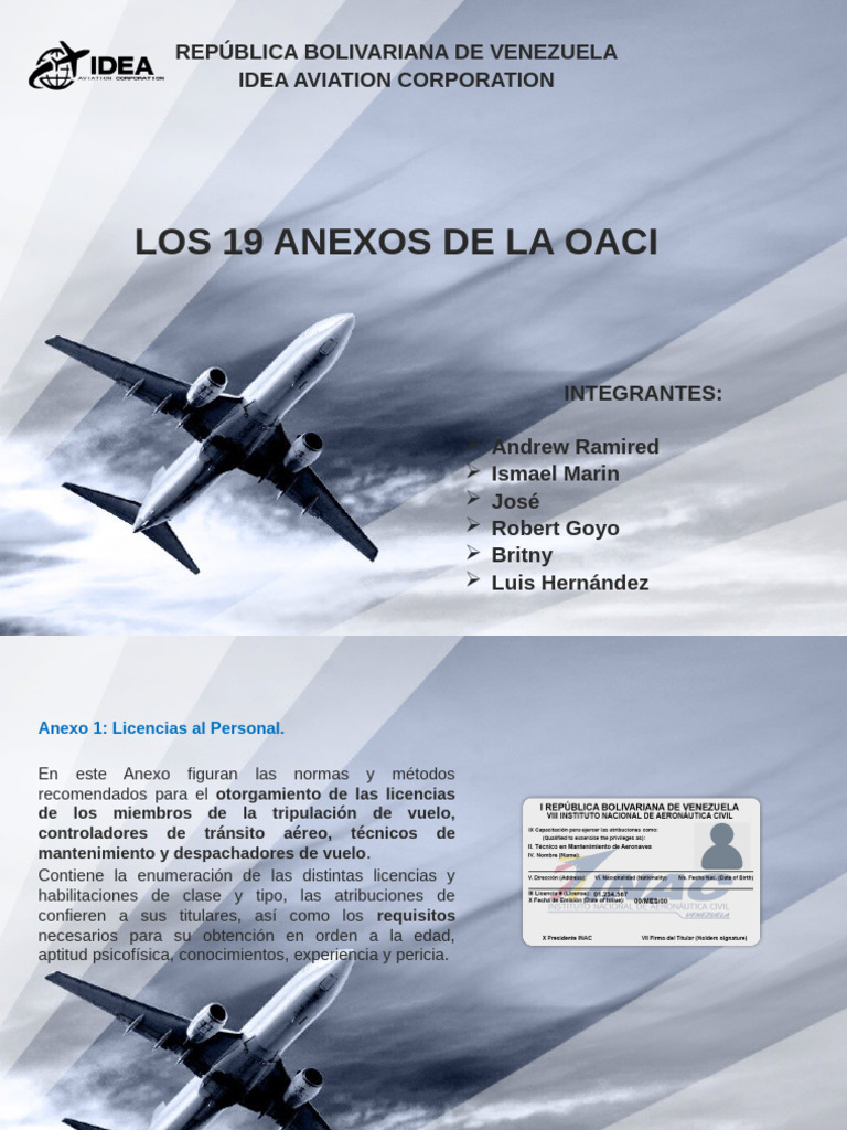 19 Anexos de La OACI | PDF | Aeronave | Aeropuerto