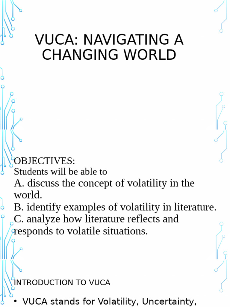 VUCA Navigating A Changing World | PDF | Psychological Resilience ...