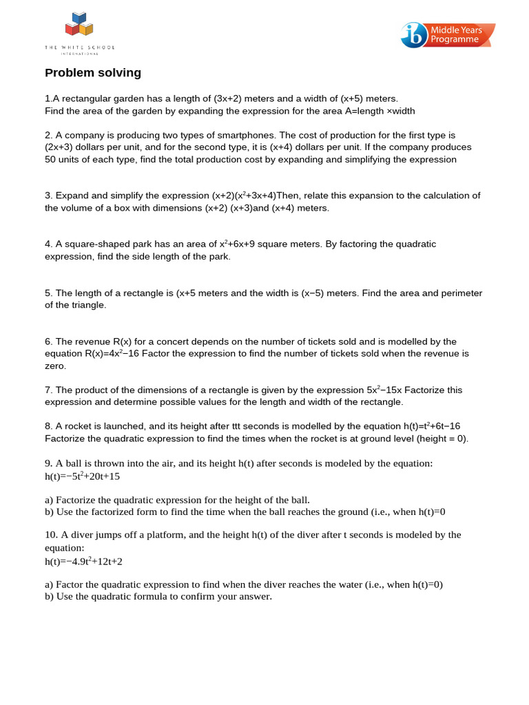 Algebraic Problem Solving Techniques | PDF | Art | Computers