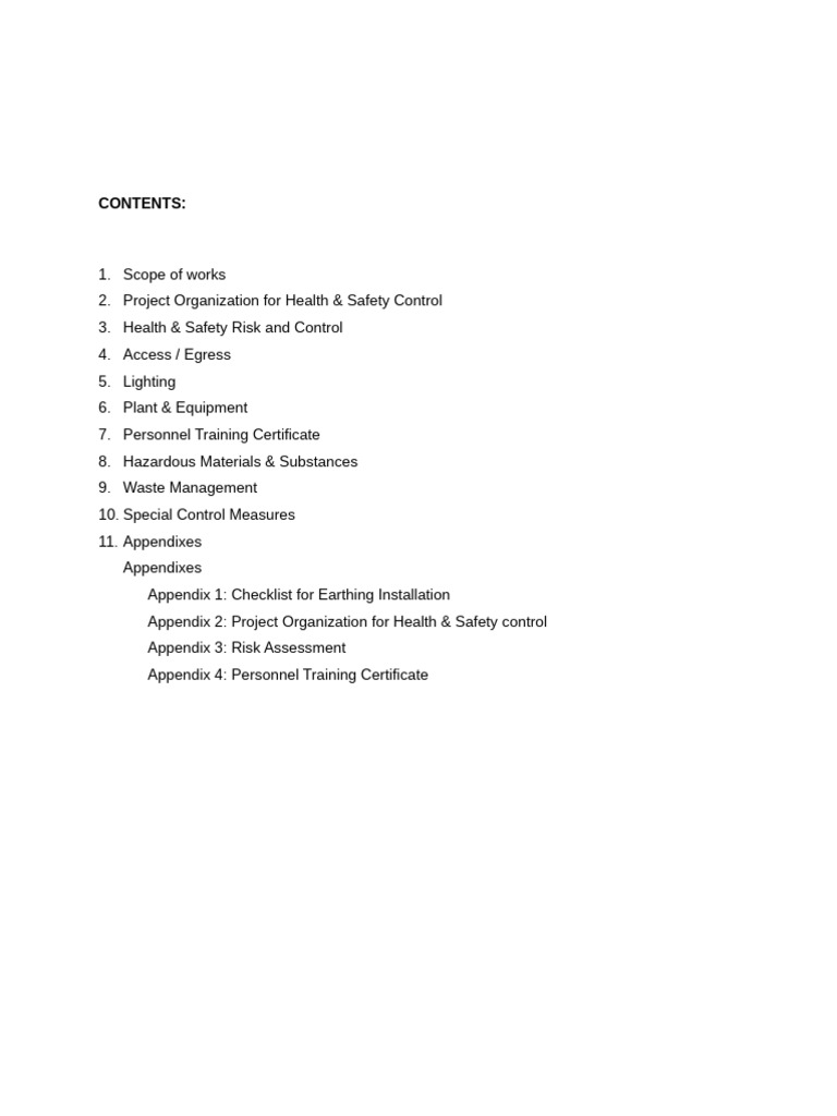 Method Statement For Earthing Installation-Revised | PDF | Welding ...
