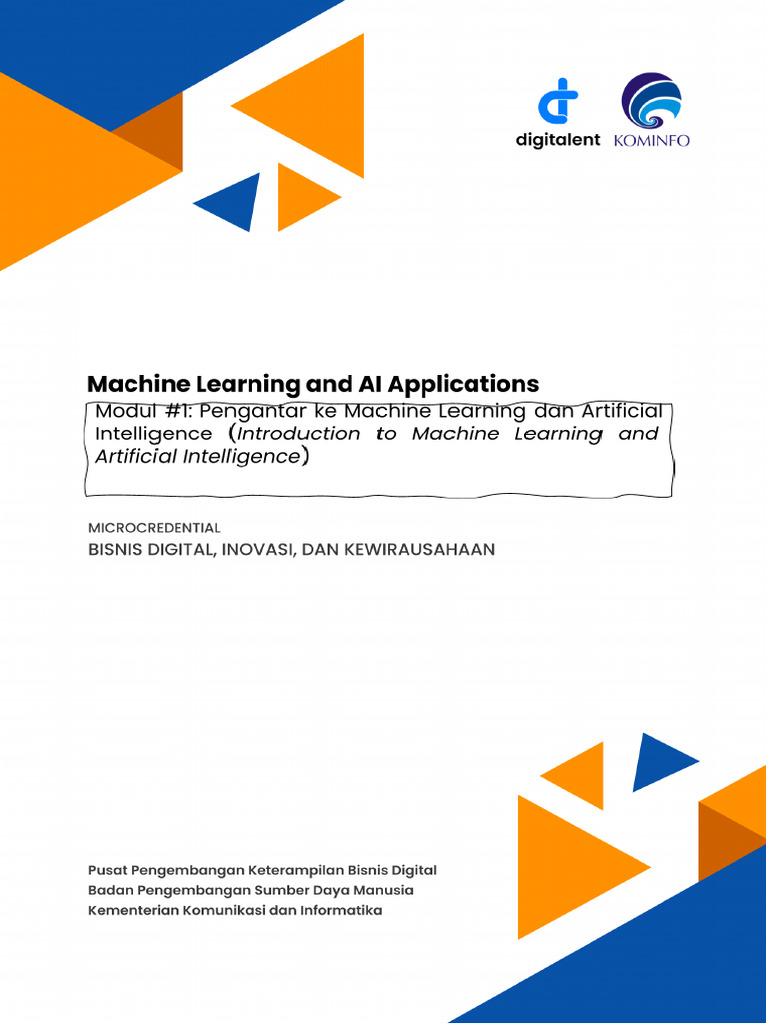 Pengantar Machine Learning Dan Artificial Intelligence | PDF