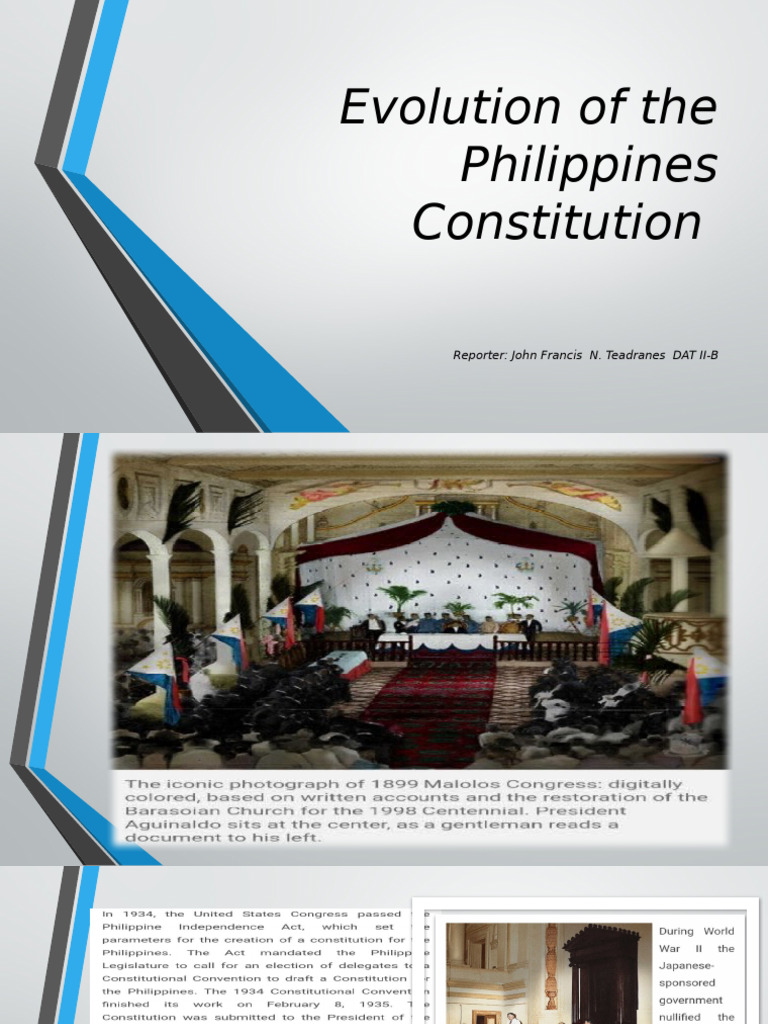 Evolution of The Philippines Constitution | PDF