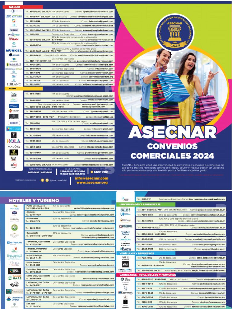 Brochure Convenios 2024 Online | PDF
